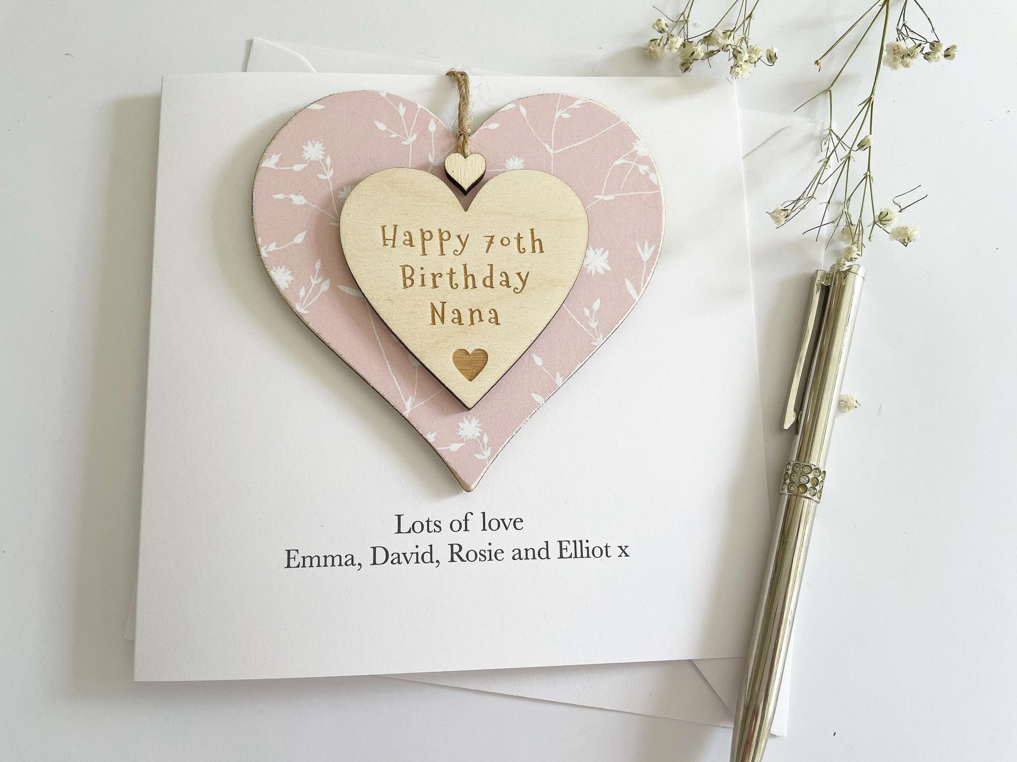 Personalised Special Birthday Card Keepsake Nan Nana Granny Grandma etc